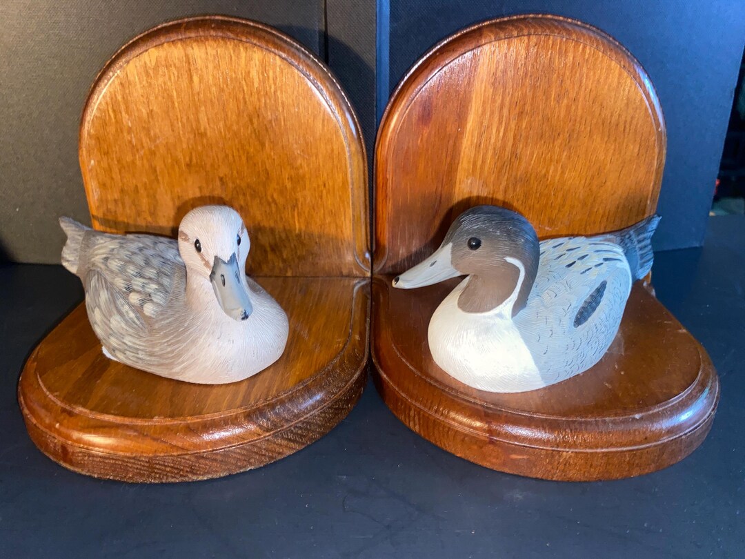 Vintage Duck Bookends American Wildlife Collection Hunting Waterfowl ...