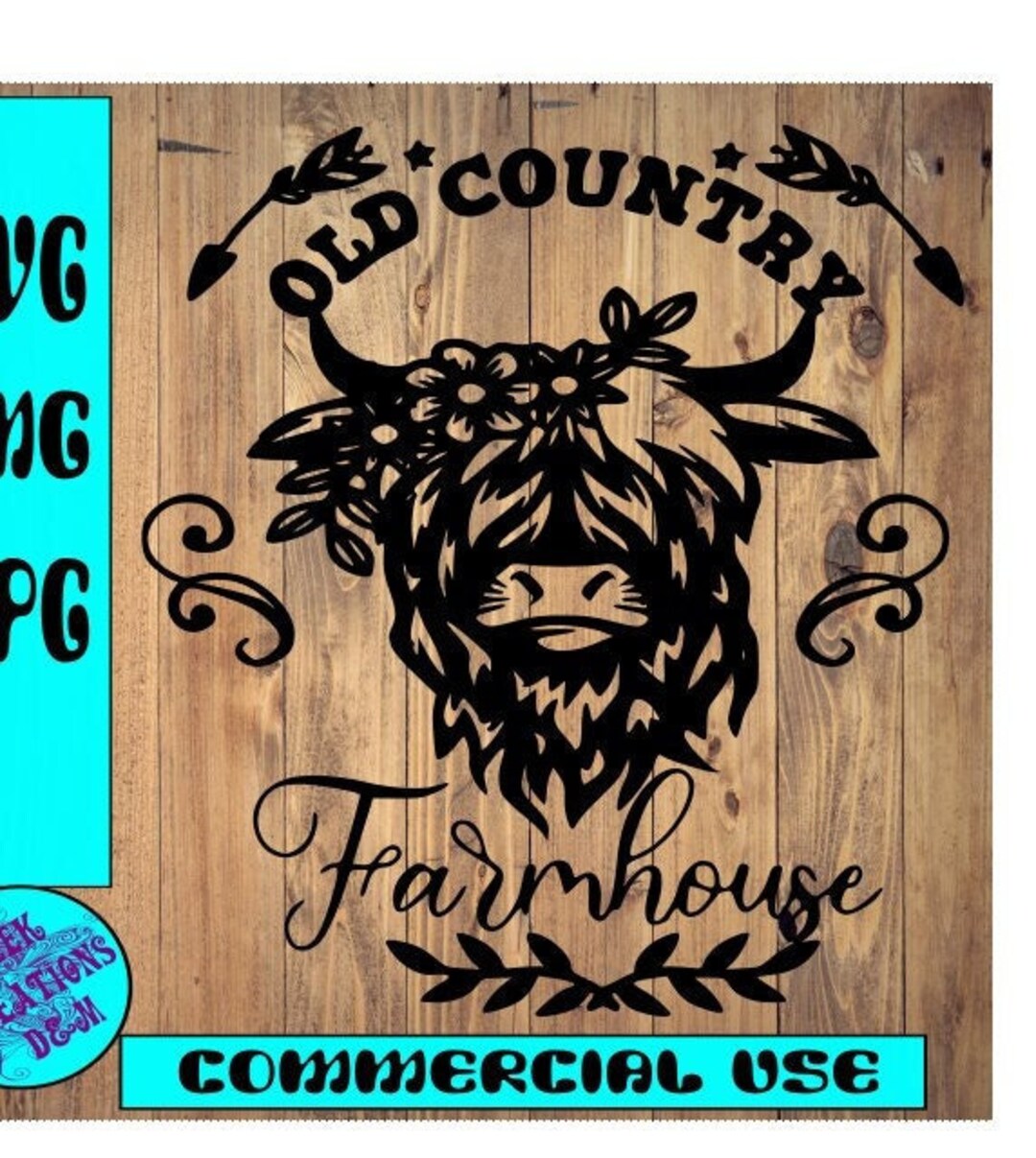 Old Country Farm House SVG. - Etsy
