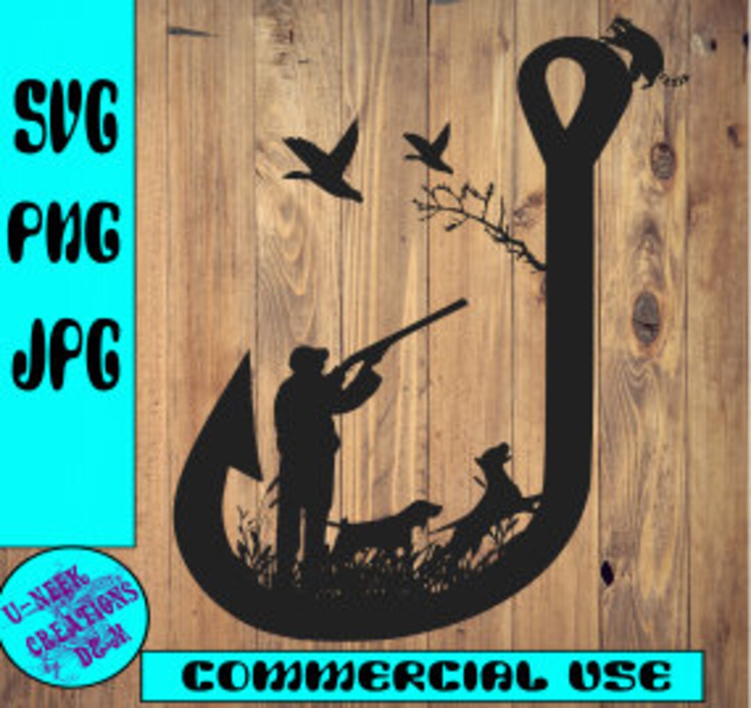 SVG Digital Download Coon Hunters Fish Hook SVG. Great for Cricut ...
