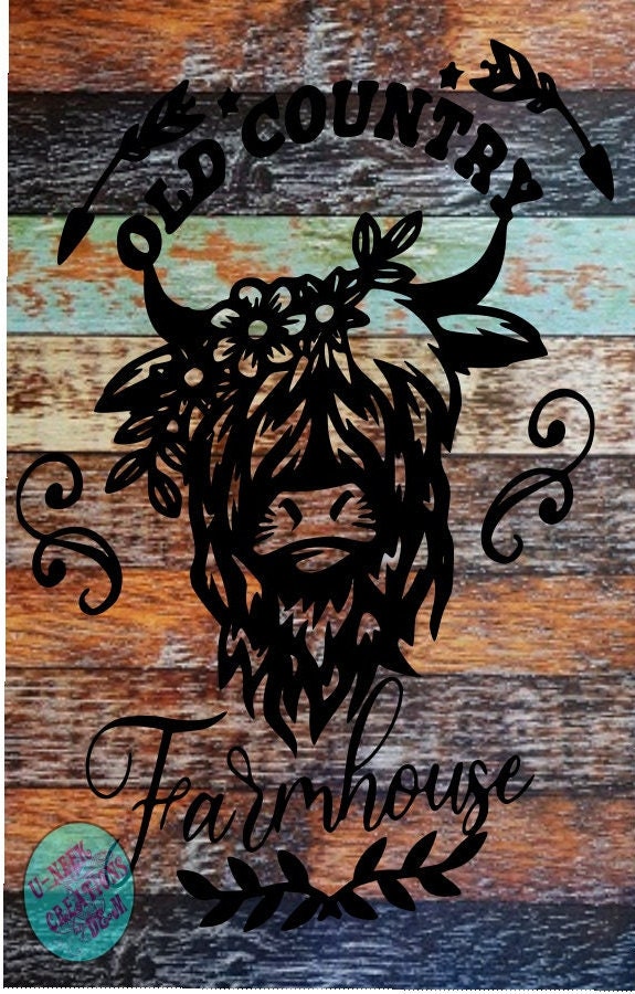 Old Country Farm House SVG. - Etsy