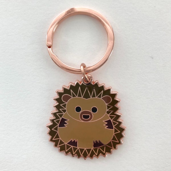 Hedgehog Keychain - Etsy