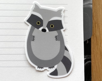 Raccoon Animal Sticker Waterproof Vinyl Sticker - Etsy