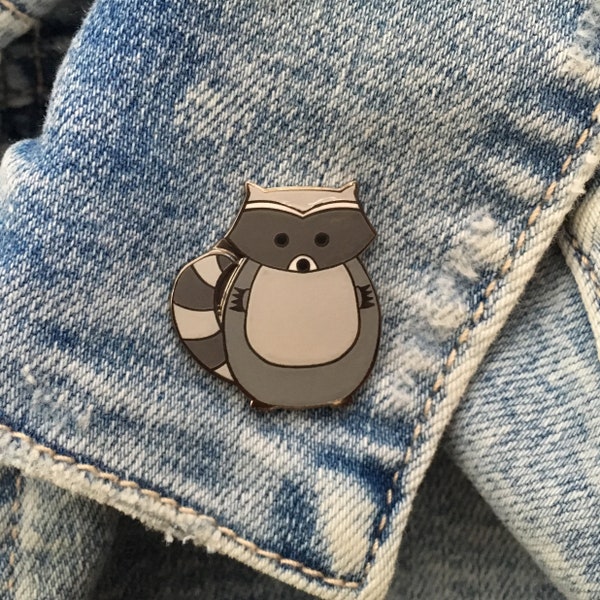 Raccoon Pin - Etsy