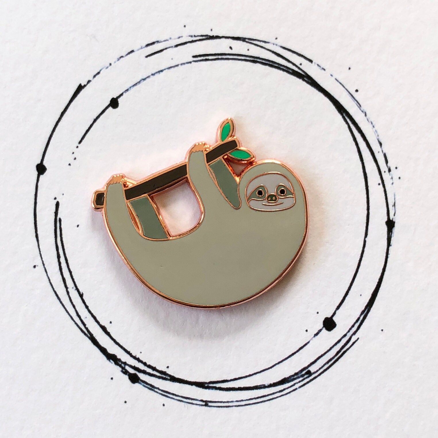 I Like Hanging Out With You Sloth Pin Gift for Friend | Etsy