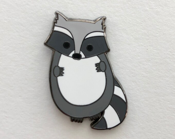 Raccoon Enamel Pin Raccoon Pin Badge Raccoon Badge - Etsy