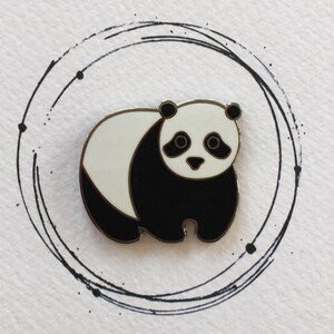 Panda Enamel Pin Badge - Etsy