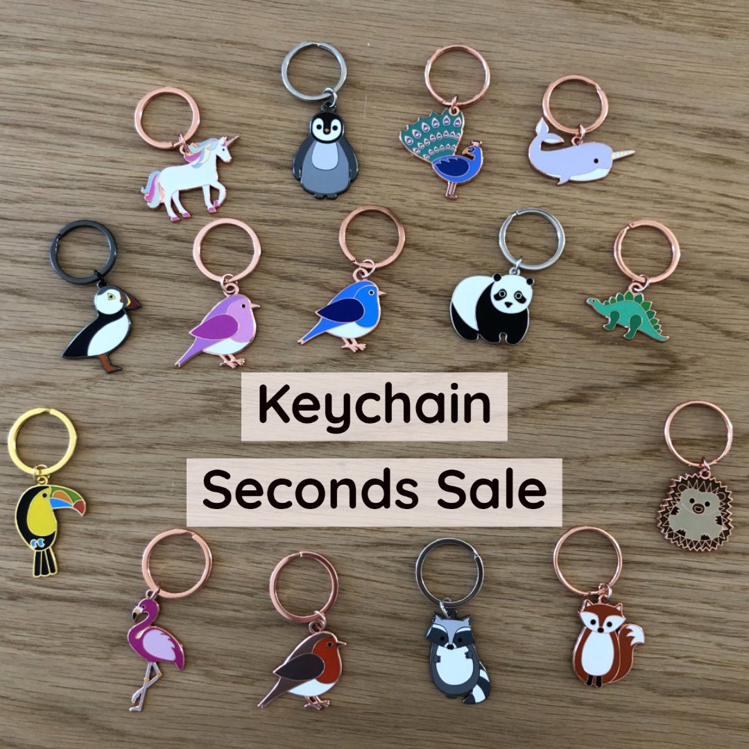 Enamel Keychain Seconds Sale, Keychain Seconds, Keychain Sale, Second ...