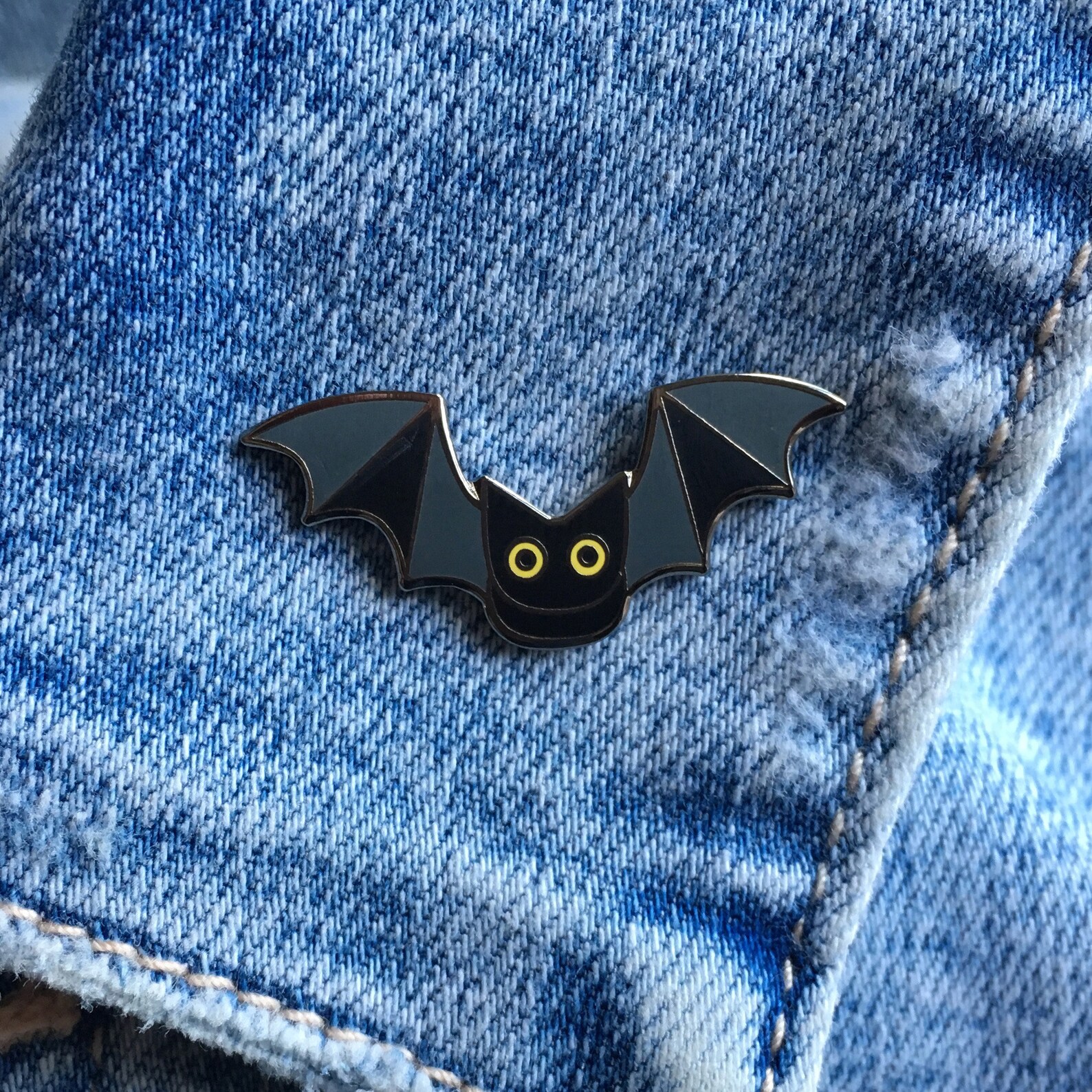 Bat Enamel Pin Badge | Etsy