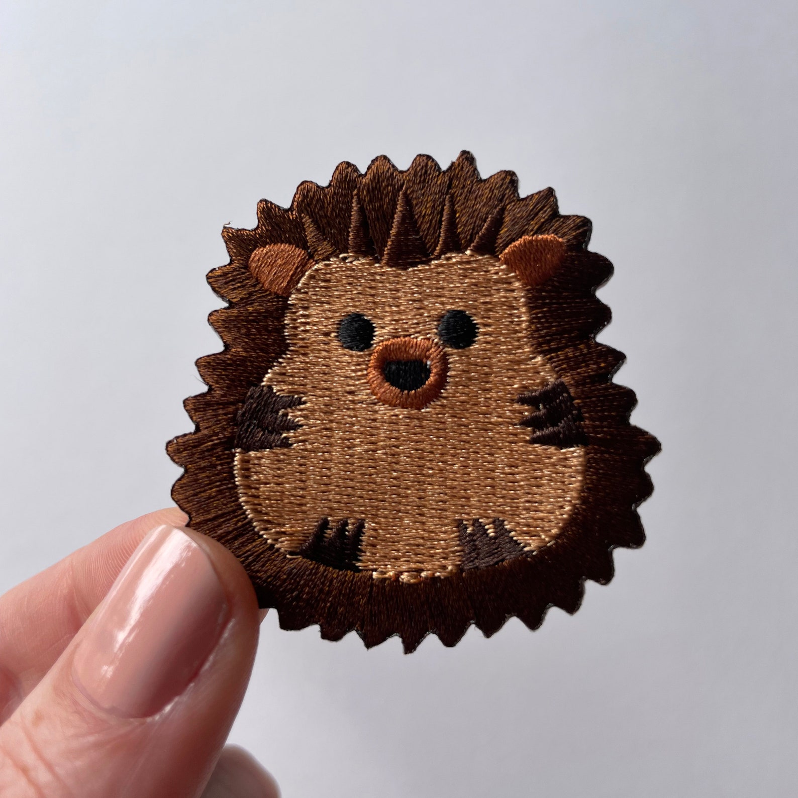 Hedgehog Iron on Patch Hedgehog Embroidery Patch Hedgehog - Etsy