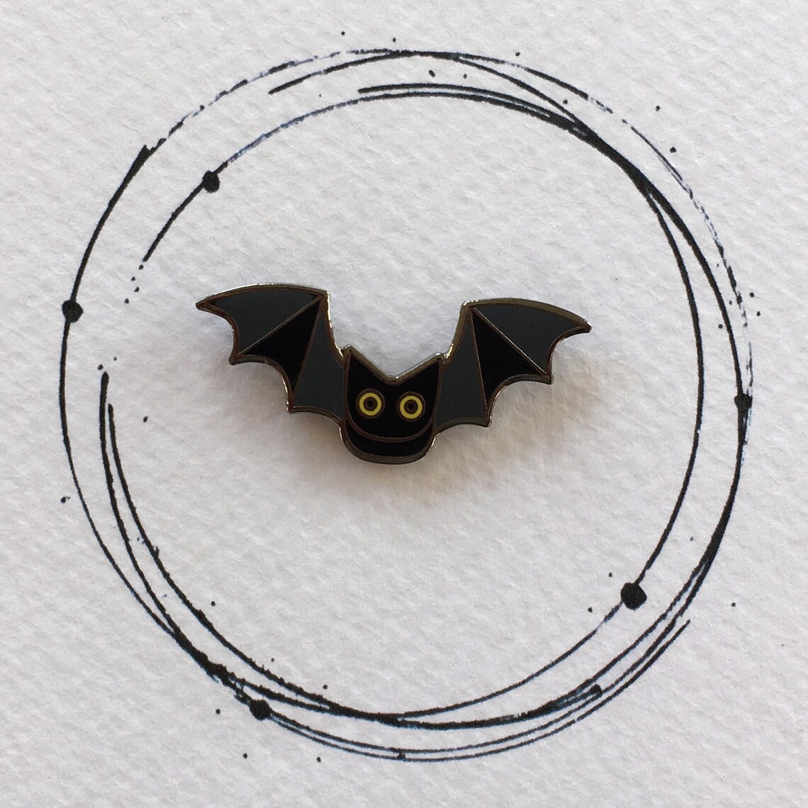 Bat Enamel Pin Badge | Etsy