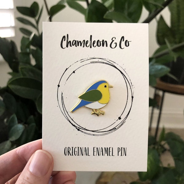 Bird Enamel Pin - Etsy