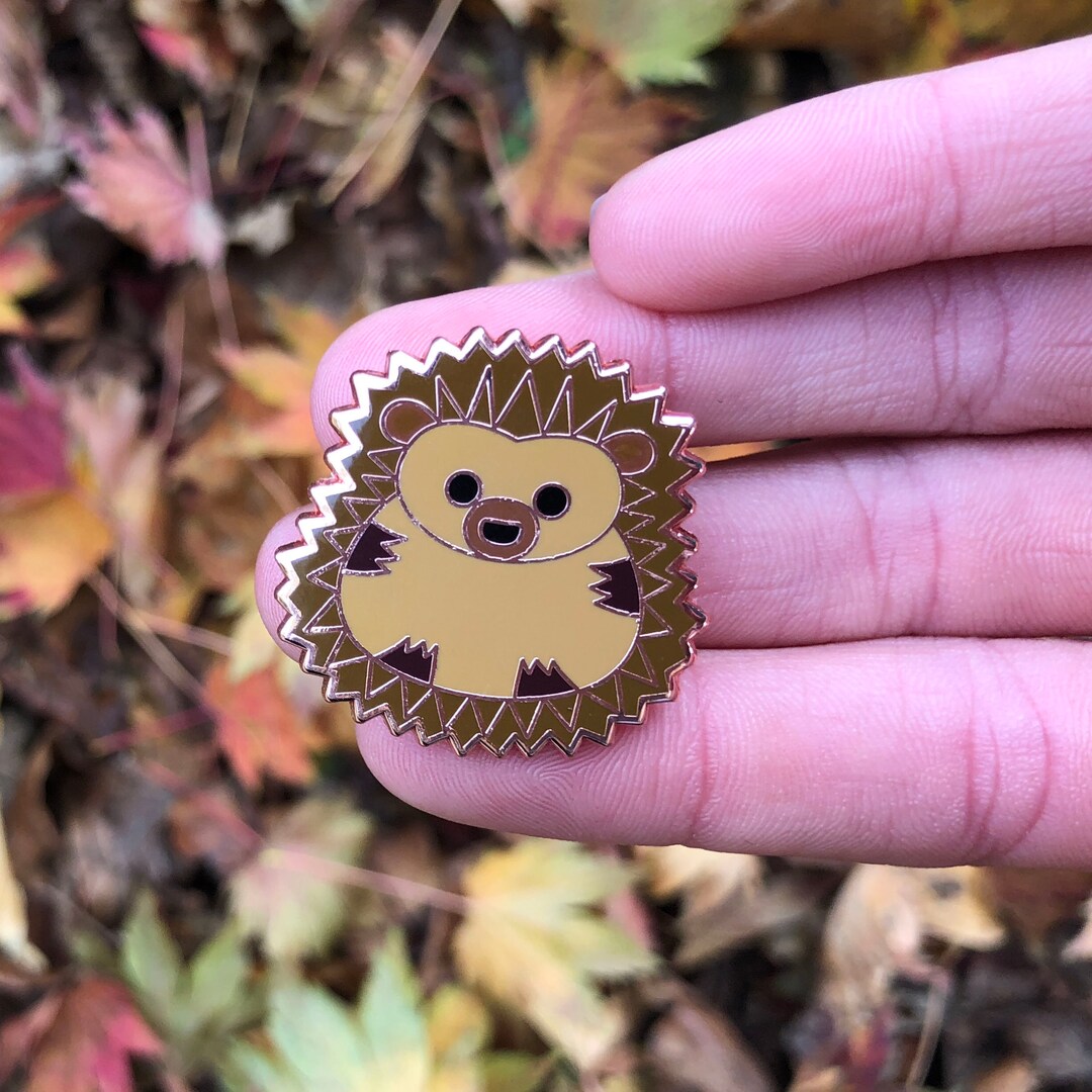 Hedgehog Enamel Pin Badge - Etsy