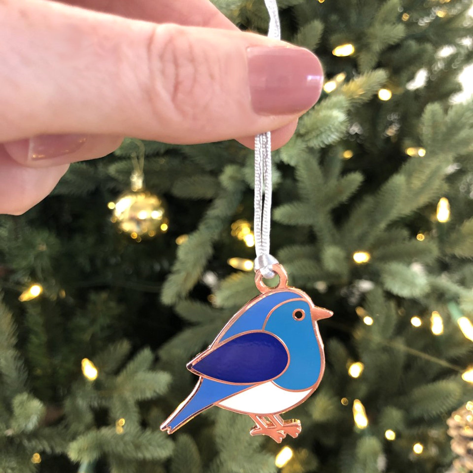 Bluebird Christmas Tree Decoration Bluebird Ornament | Etsy
