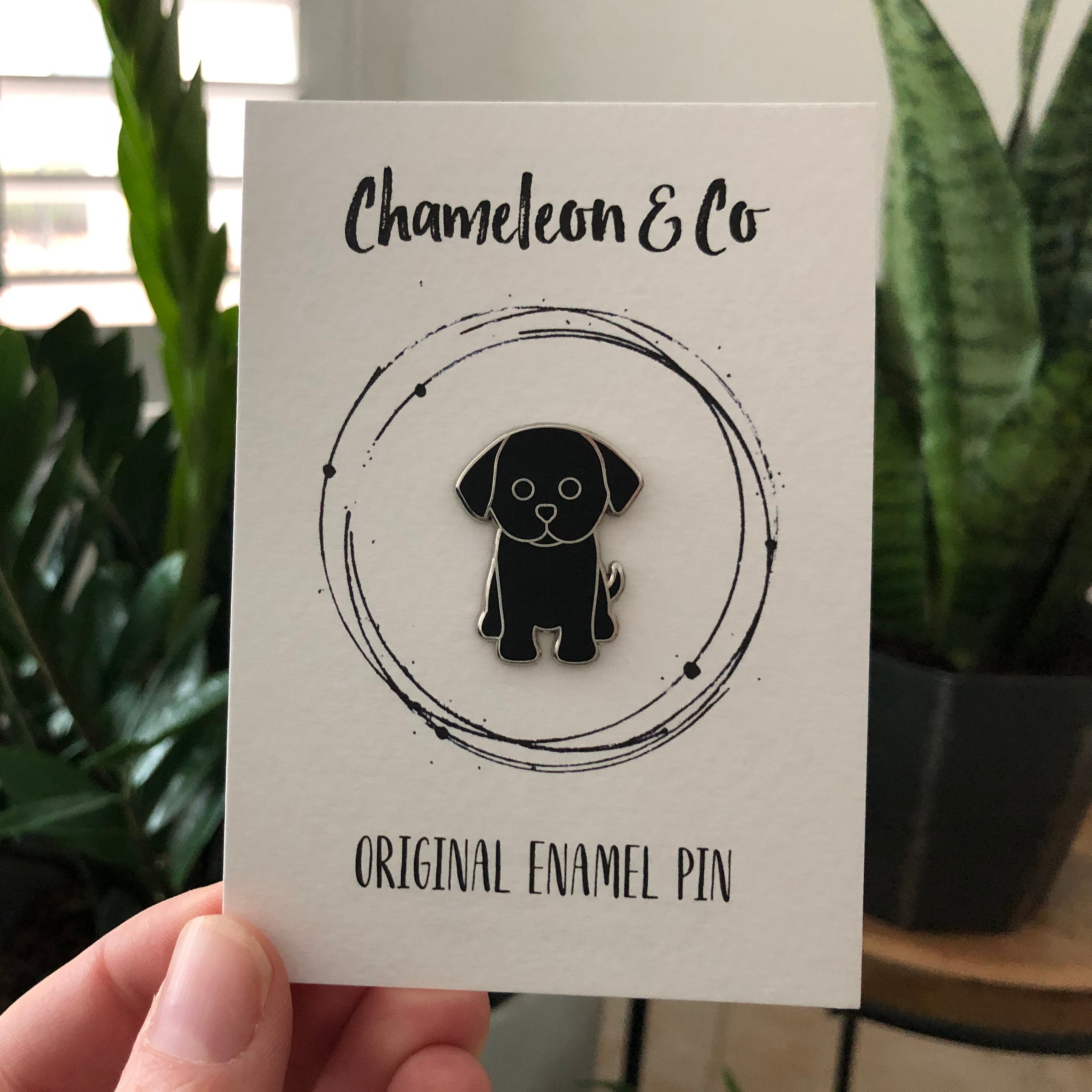 Black Labrador Puppy Enamel Pin Badge - Etsy