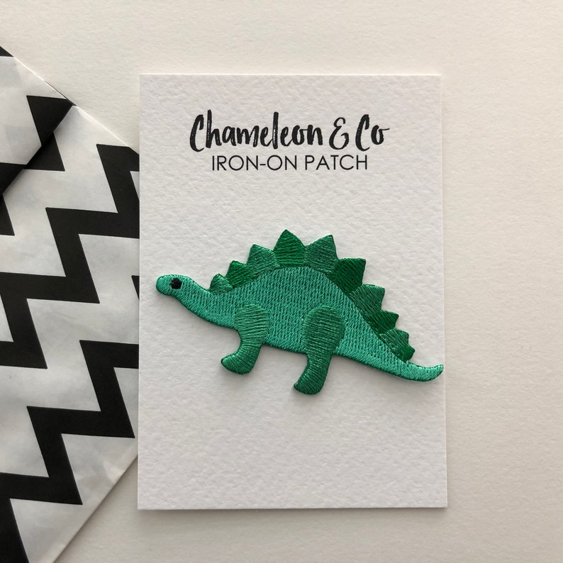 Dinosaur Iron on Patch Dinosaur Embroidery Patch Dinosaur | Etsy