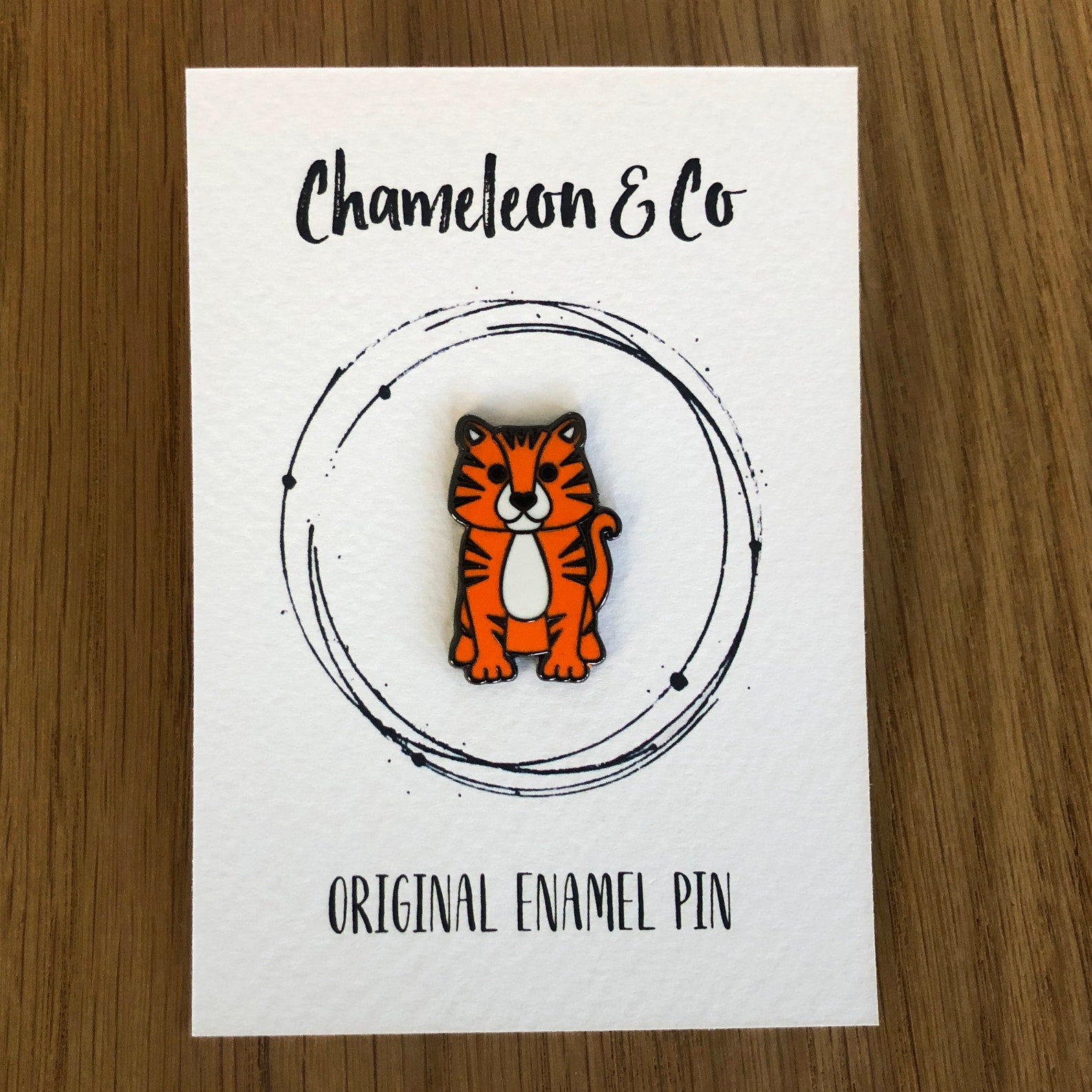 Tiger Enamel Pin Badge - Etsy