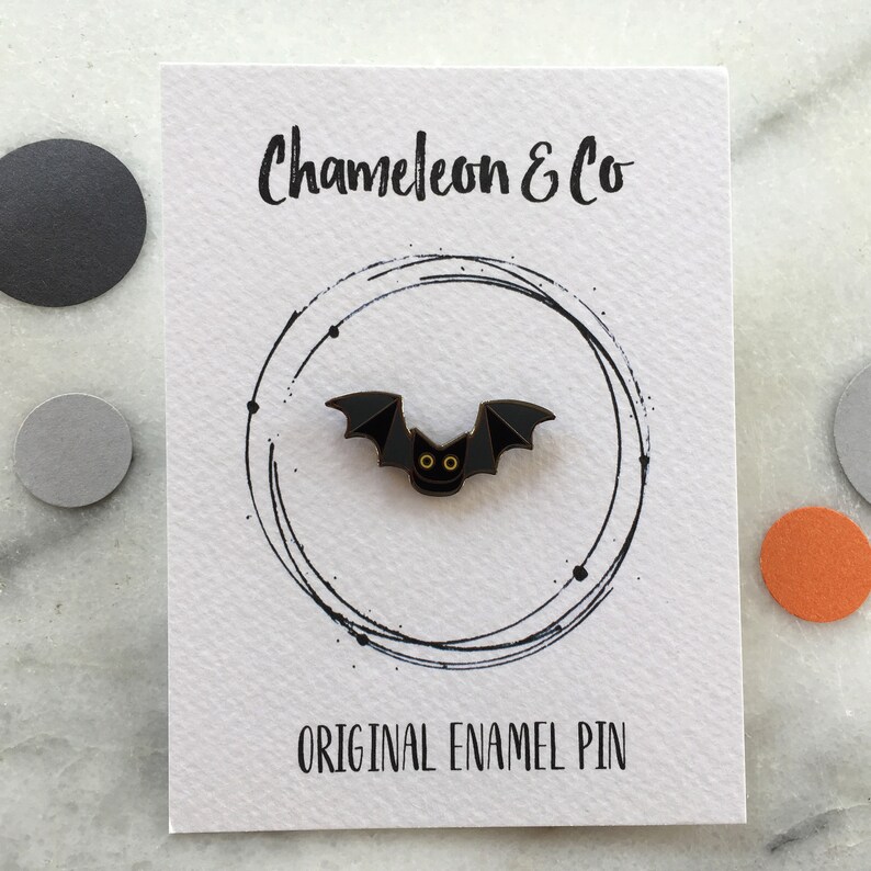 Bat Enamel Pin Badge | Etsy