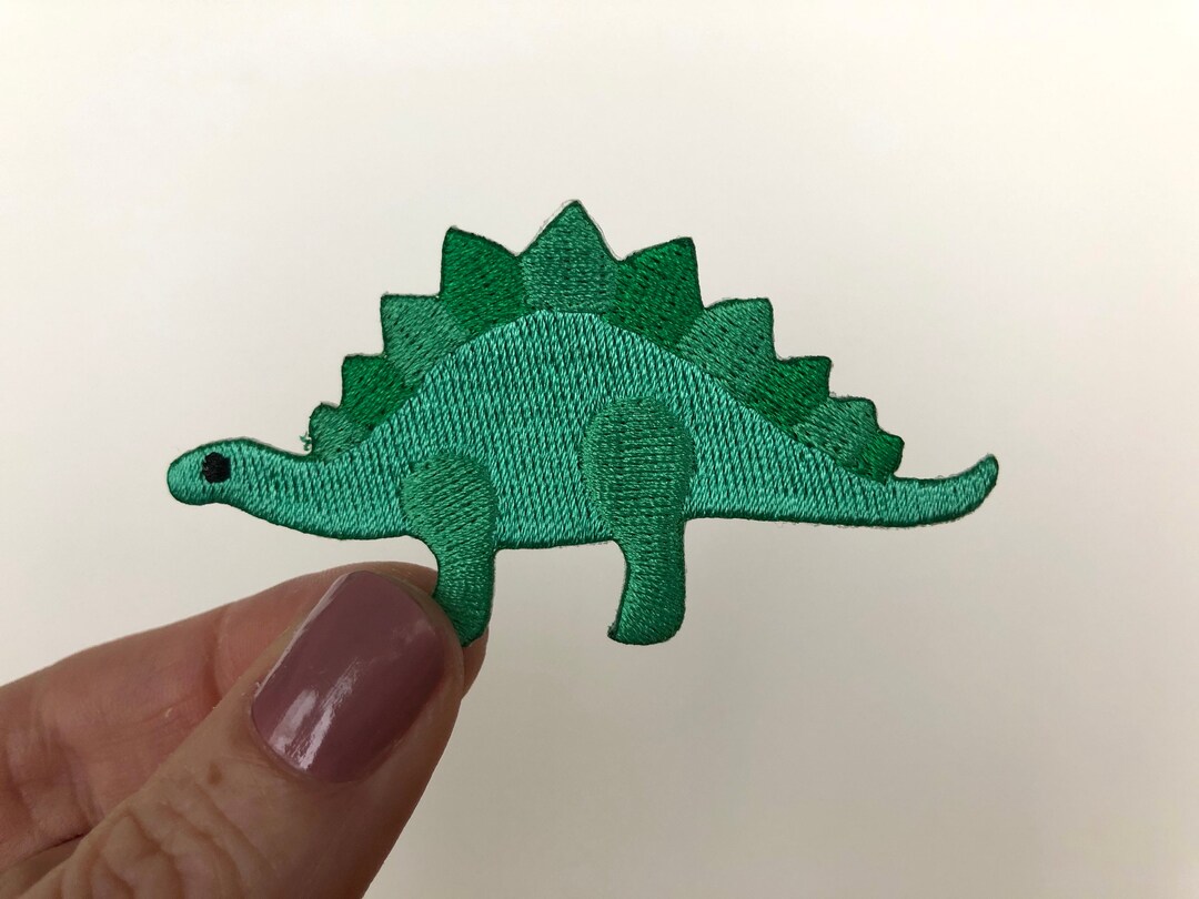 Dinosaur Iron on Patch, Dinosaur Embroidery Patch, Dinosaur Embroidered ...