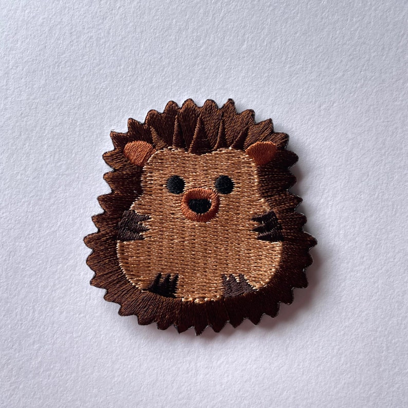 Hedgehog Iron on Patch Hedgehog Embroidery Patch Hedgehog - Etsy