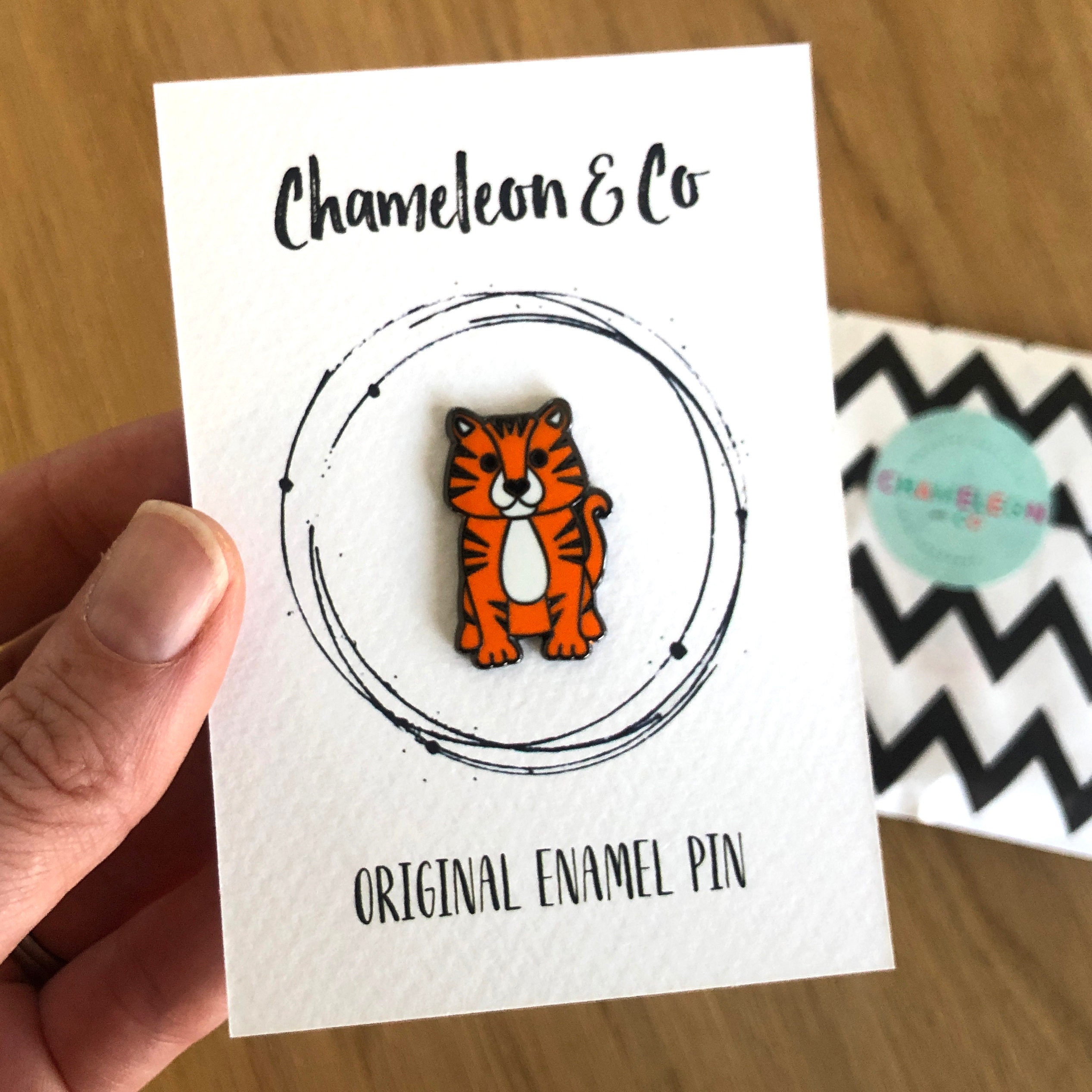 Tiger Enamel Pin Badge - Etsy