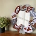 Handmade Tufted Mirror, Modern Punch Needle Mirror, Multicolor Melting ...