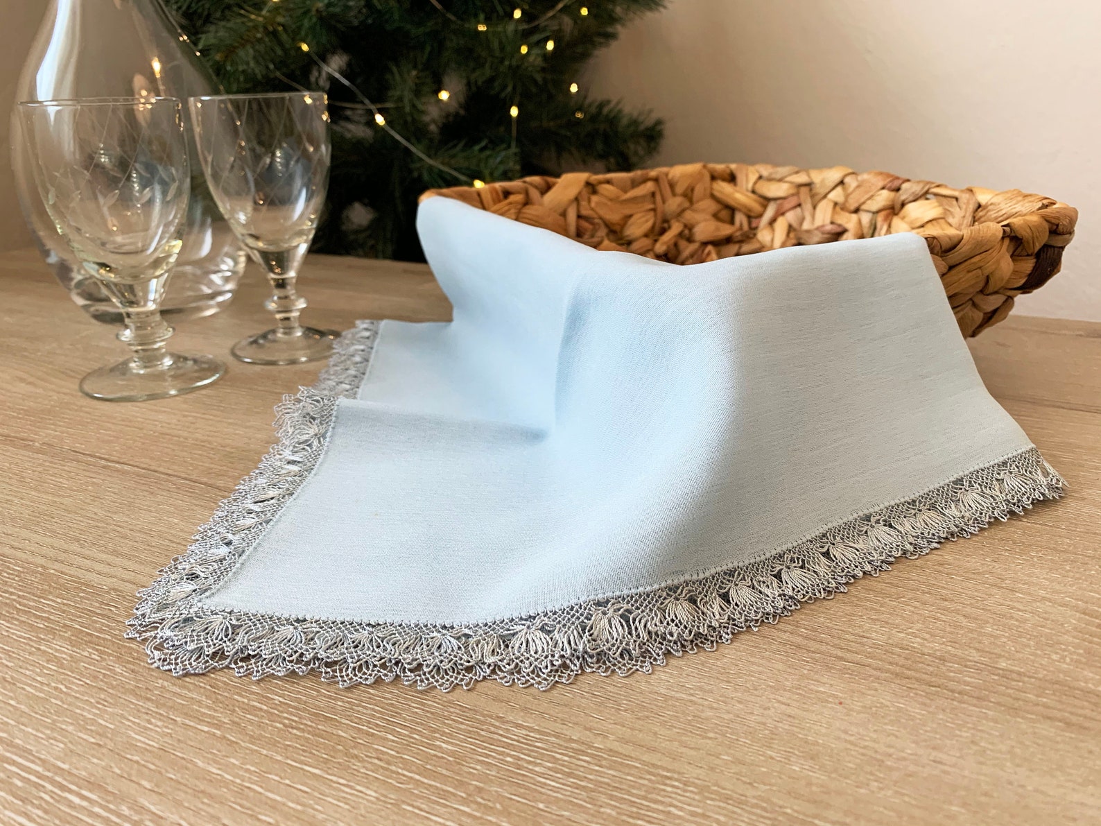 Vintage Needle Lace Table Topper / Traditional Turkish Oya - Etsy