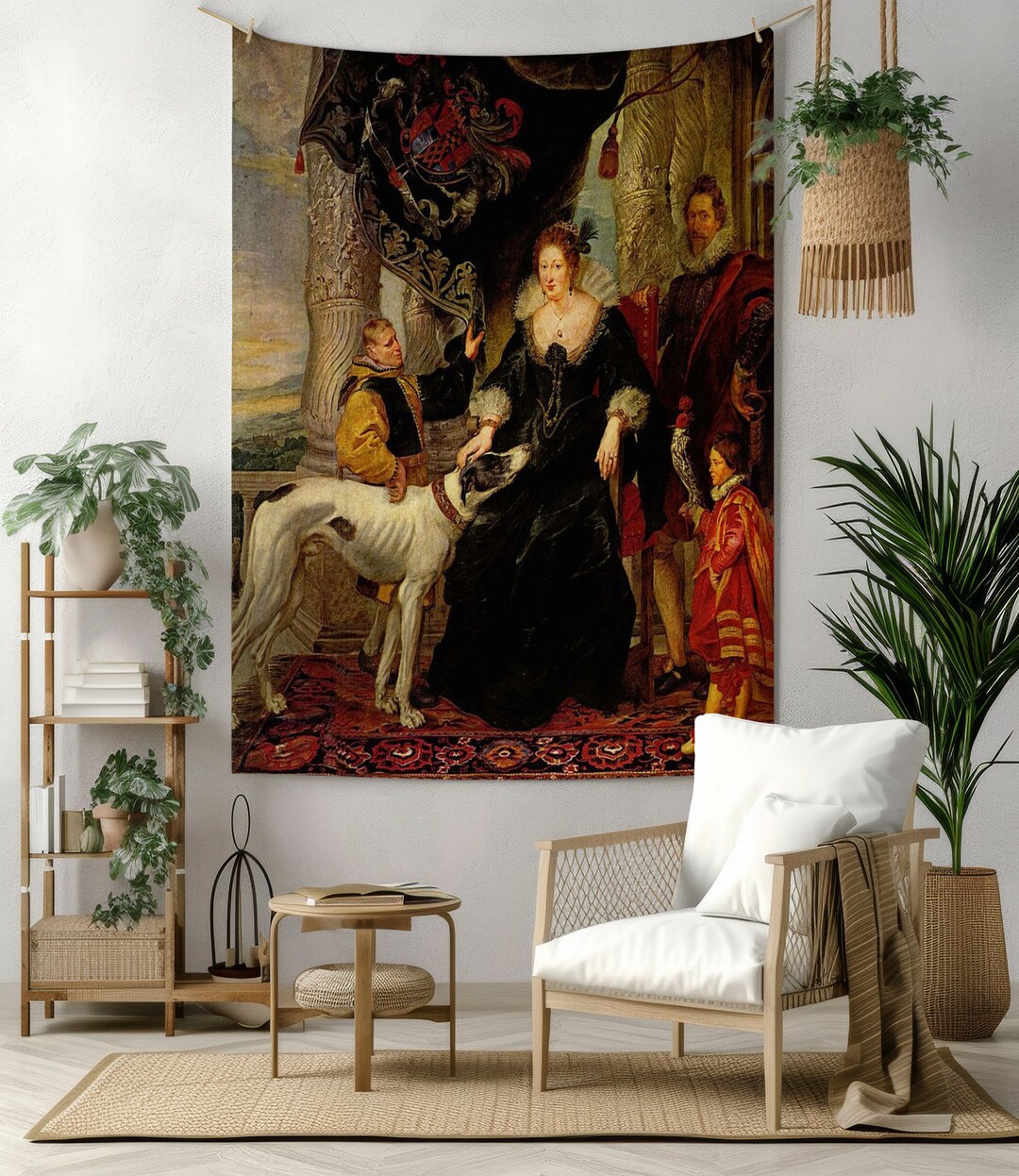 Art Tapestry Peter Paul Rubens Famous Painting Portrait of Alethea ...