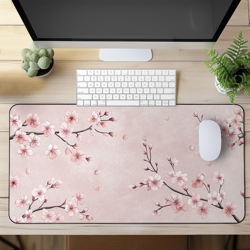 Pink Mousepad Sakura - Etsy UK