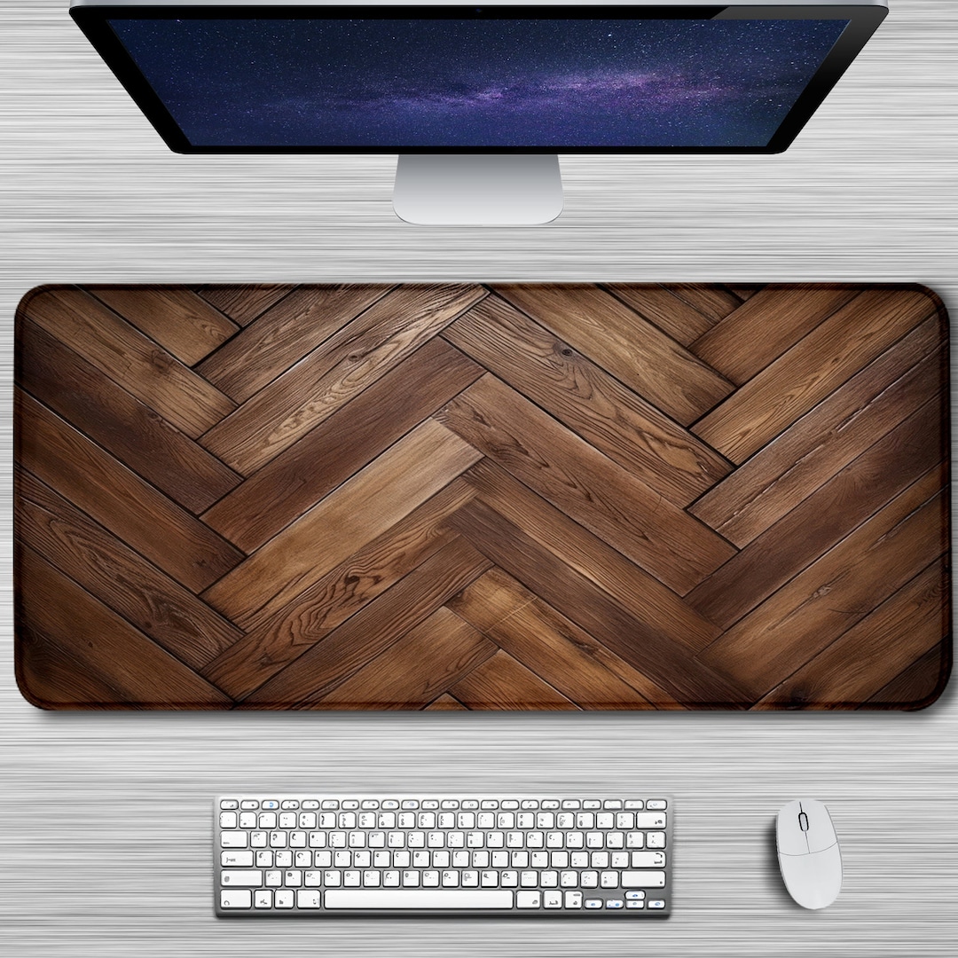 Wood Texture Desk Mat, Gift Mouse Pad Large XXL Mousepad, Wood ...