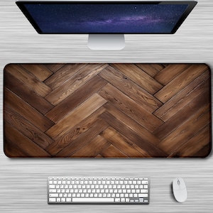 Wood Texture Desk Mat, Gift Mouse Pad Large XXL Mousepad, Wood ...