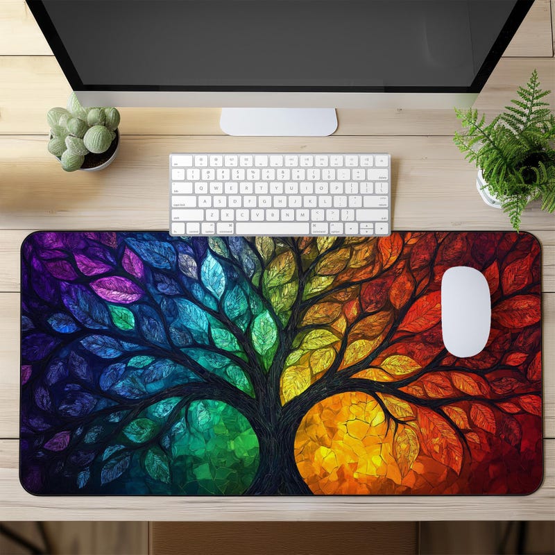 Large Colorful Mouse Pad - Etsy