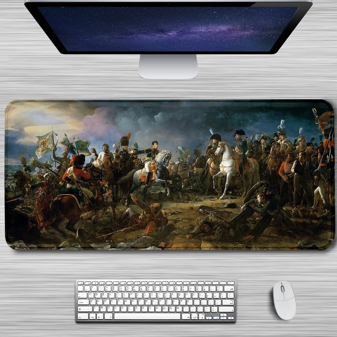 Battle Mouse Pad Napoleonic Military Art Large, Extended XL Mousepad ...