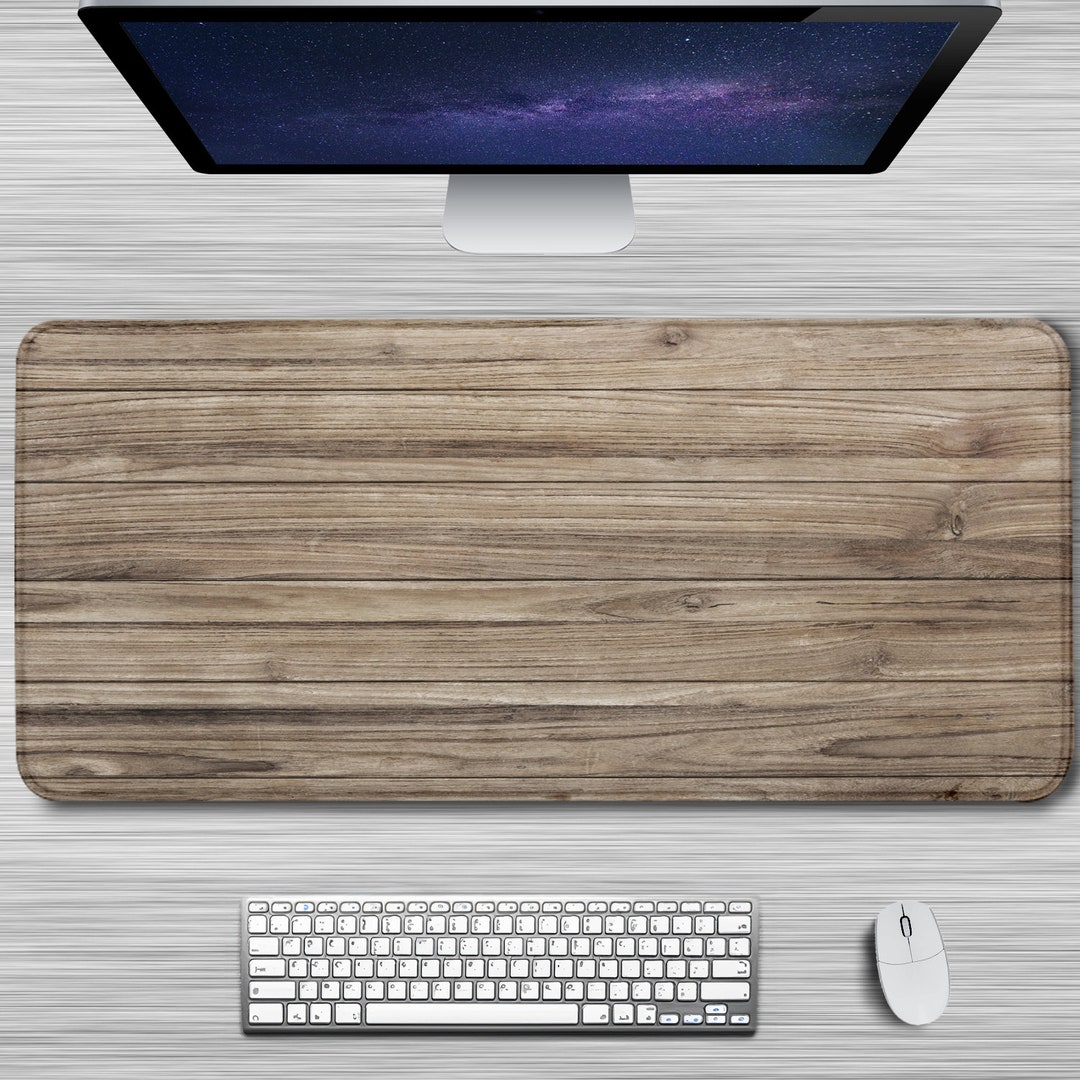 Mouse Mat Wooden Texture Desk Pad Wood Pattern, Desktop Laptop Office ...