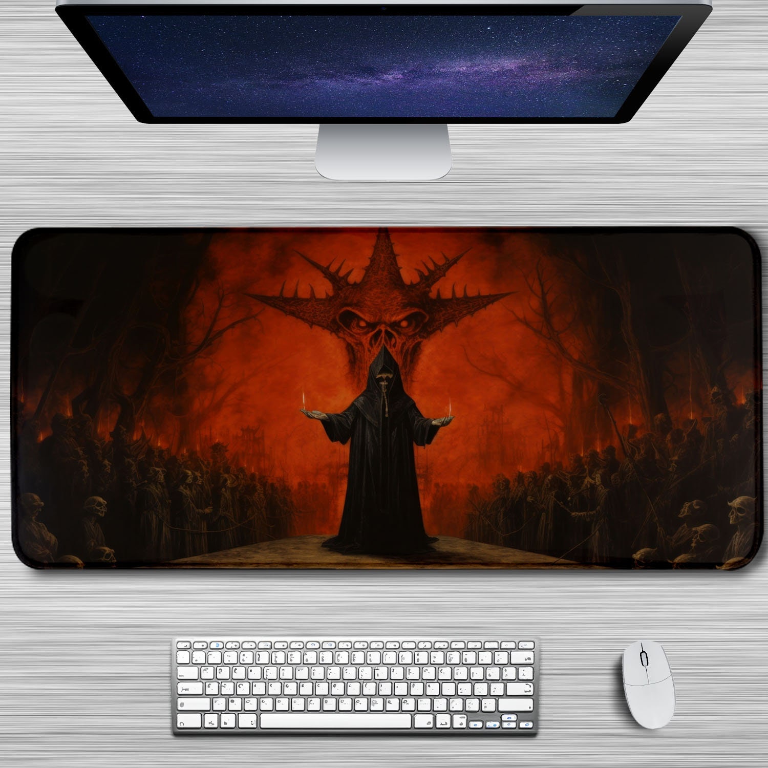 Satanic Goat Head Mouse Pad Devil Mousepad Monster Desk Pad - Etsy
