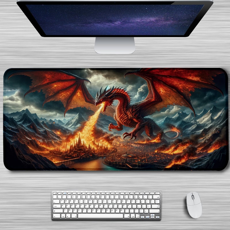 Large Dragon Mousepad - Etsy