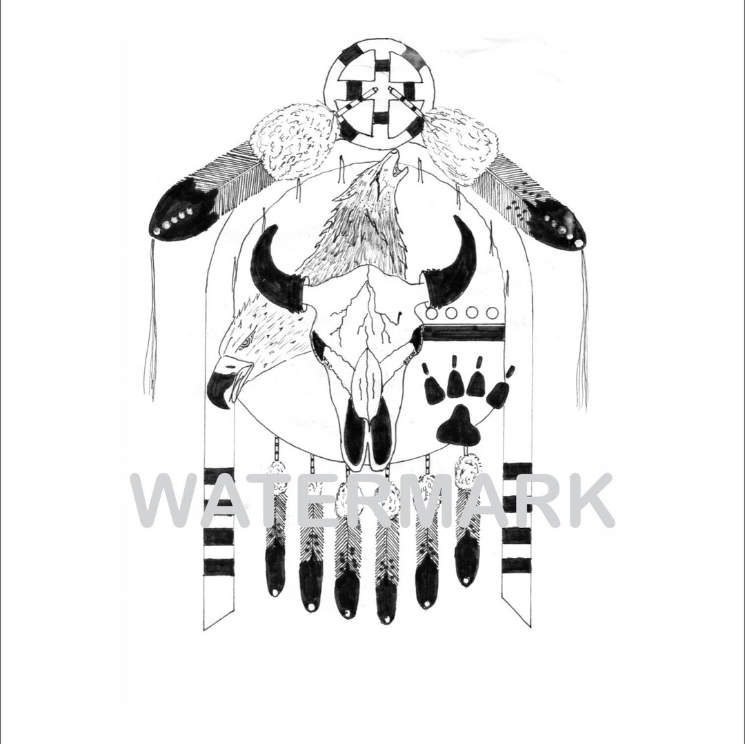 Native American Indian Theme Boxed Set of 10 Assorted A7 5x7 W ...