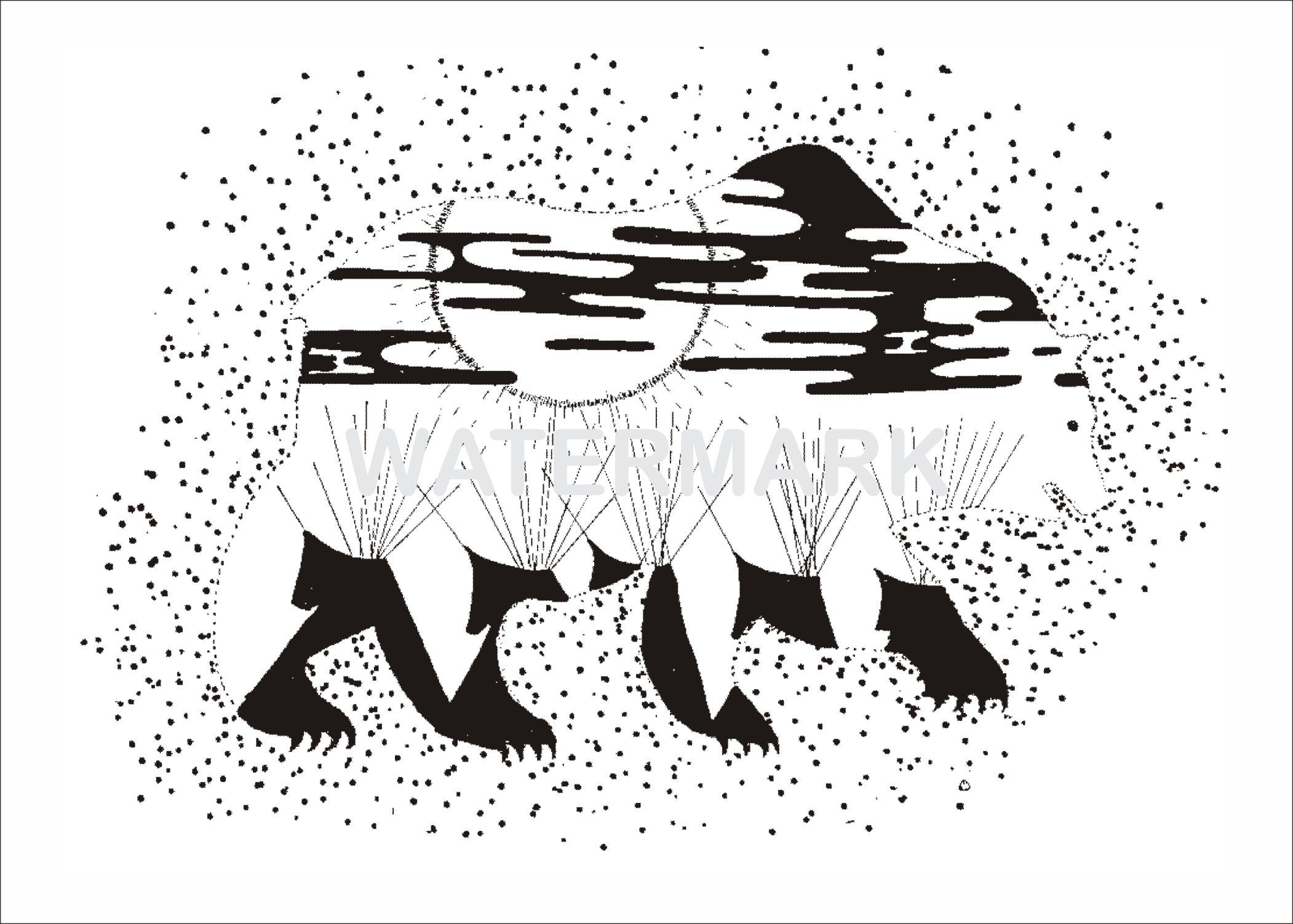 Native American Indian Theme Boxed Set of 10 Assorted A7 5x7 W ...