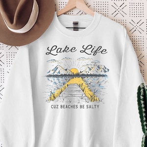 Women's Lake Life Graphic Sweatshirt, Funny Lake Sweatshirt for Her ...
