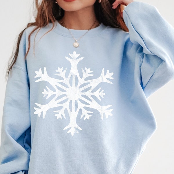 Snowflake Sweatshirt - Etsy