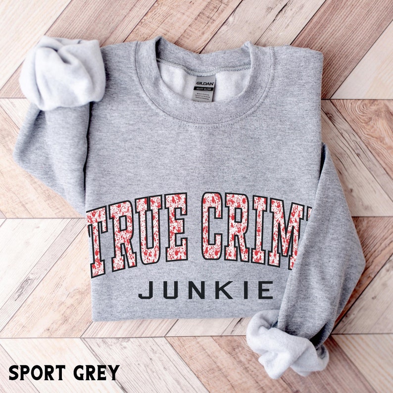 True Crime Sweatshirt or Hoodie, Unisex Crime Movies Show Podcast Book ...