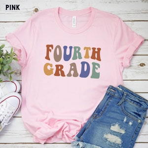Retro Fourth Grade Shirt, 4th Grade Teacher T Shirt, Teacher Team ...