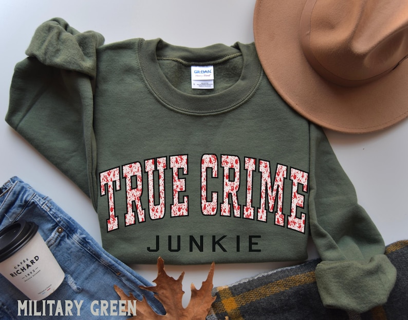 True Crime Sweatshirt or Hoodie, Unisex Crime Movies Show Podcast Book ...