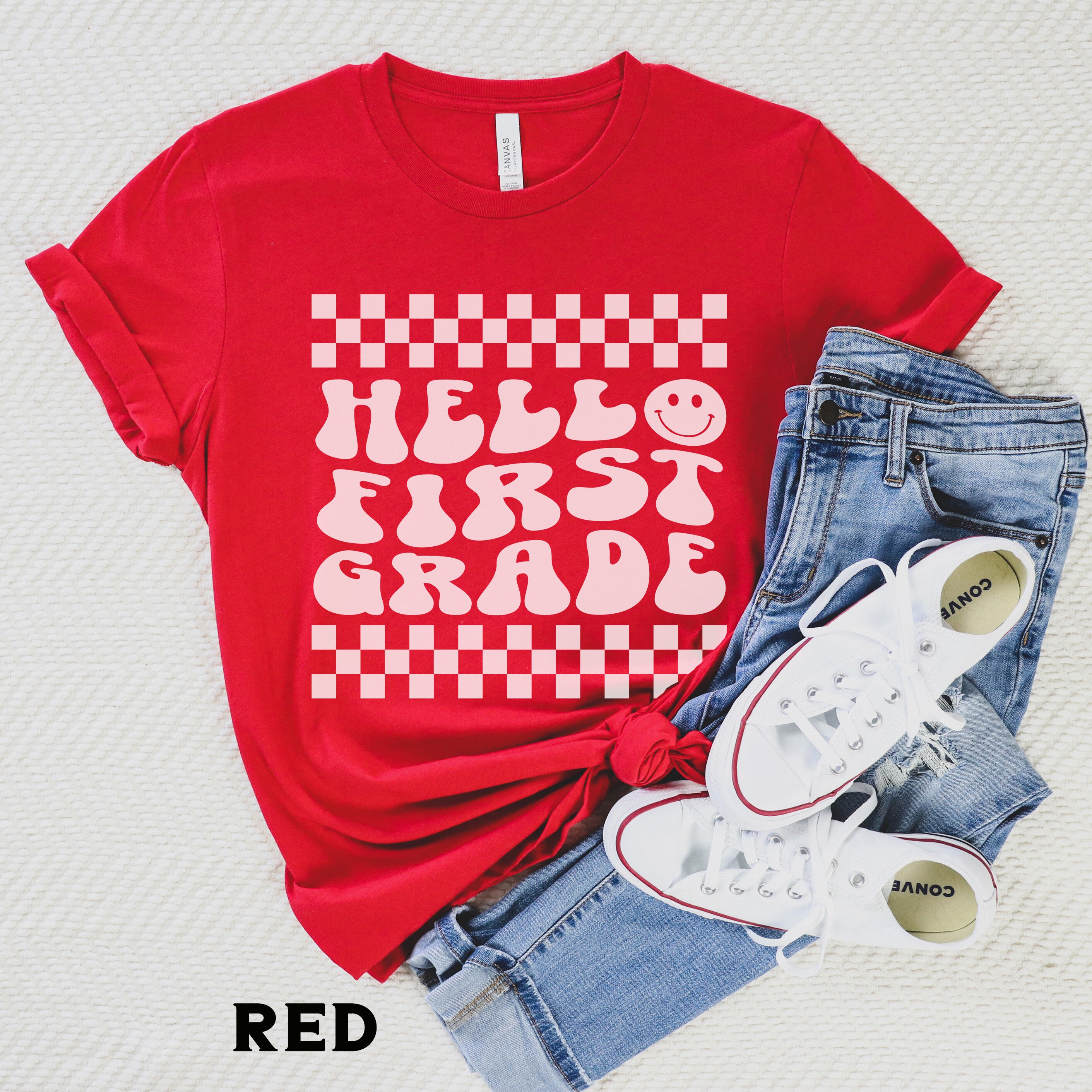 First Grade Shirt, Retro First Grade Teacher Shirt, 1st Grade Team ...