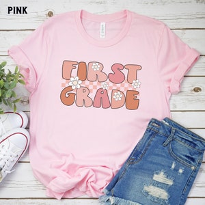 First Grade Shirt, Retro First Grade Teacher Shirt, 1st Grade Team ...