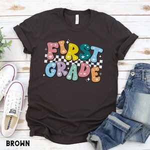 First Grade Shirt, Retro First Grade Teacher Shirt, 1st Grade Team ...