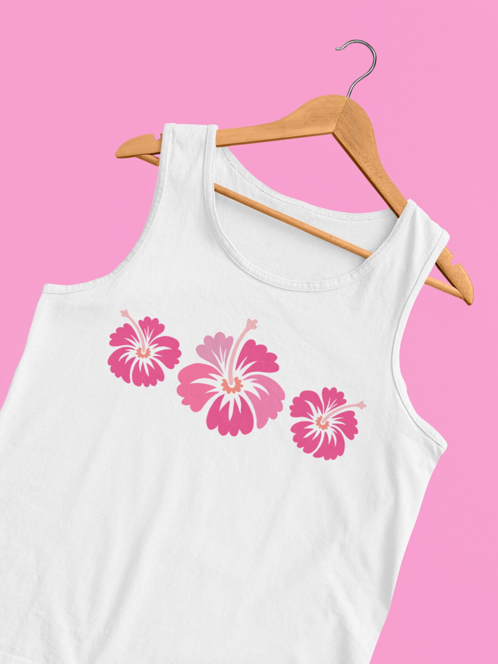 Hibiscus Tank Top Hawaiian Tank Retro Beach Tank Summer - Etsy
