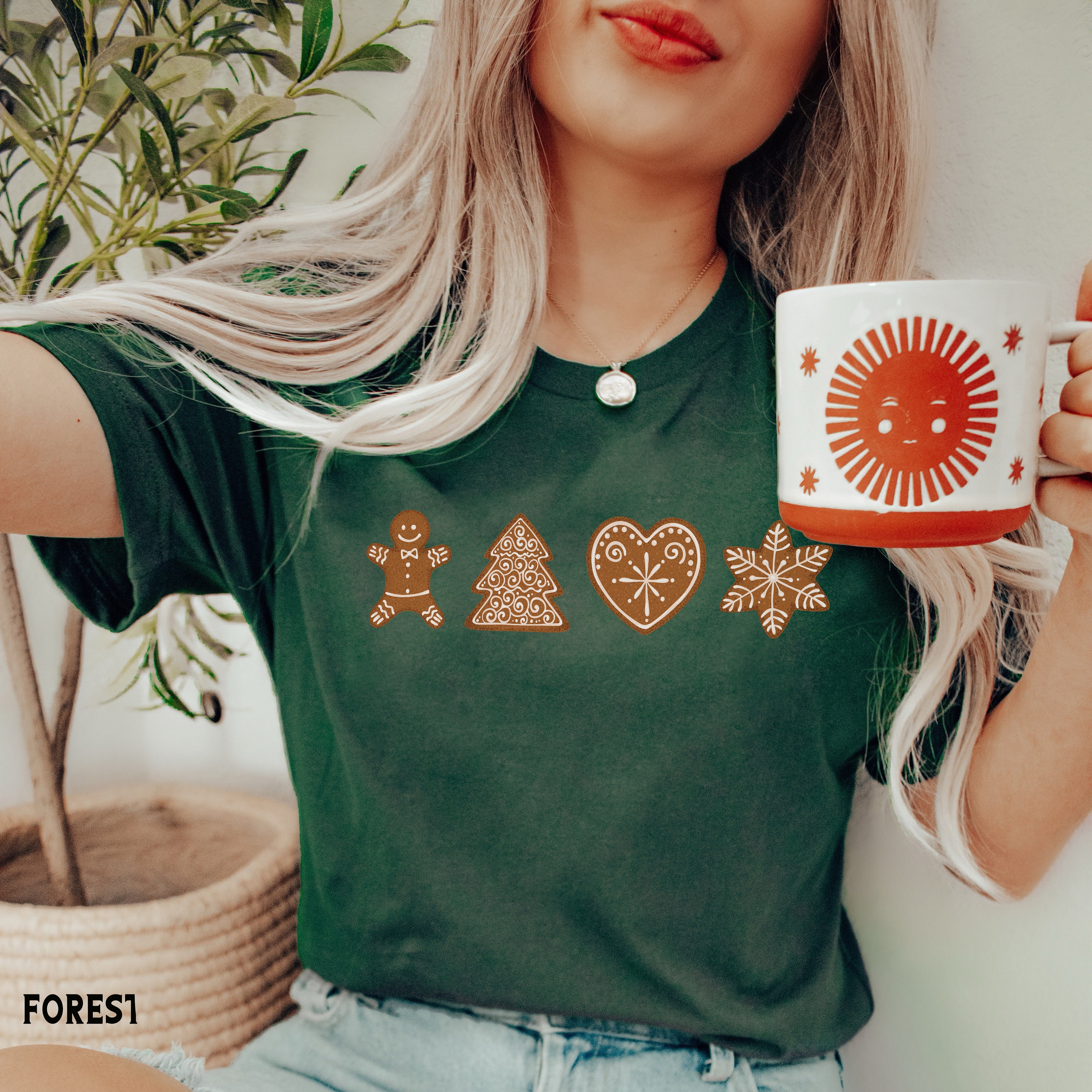 Christmas Shirt for Women, Gingerbread Cookies Shirt, Christmas Tshirt ...