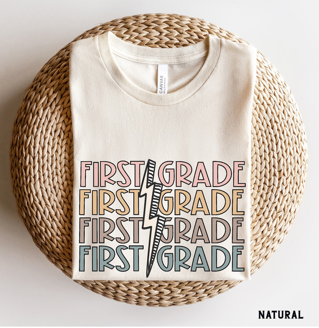 First Grade Shirt, Retro First Grade Teacher Shirt, 1st Grade Team ...