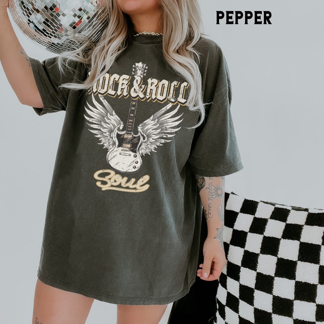 Retro Rock & Roll Soul Shirt, Comfort Colors®, Vintage Rock Concert Tee ...