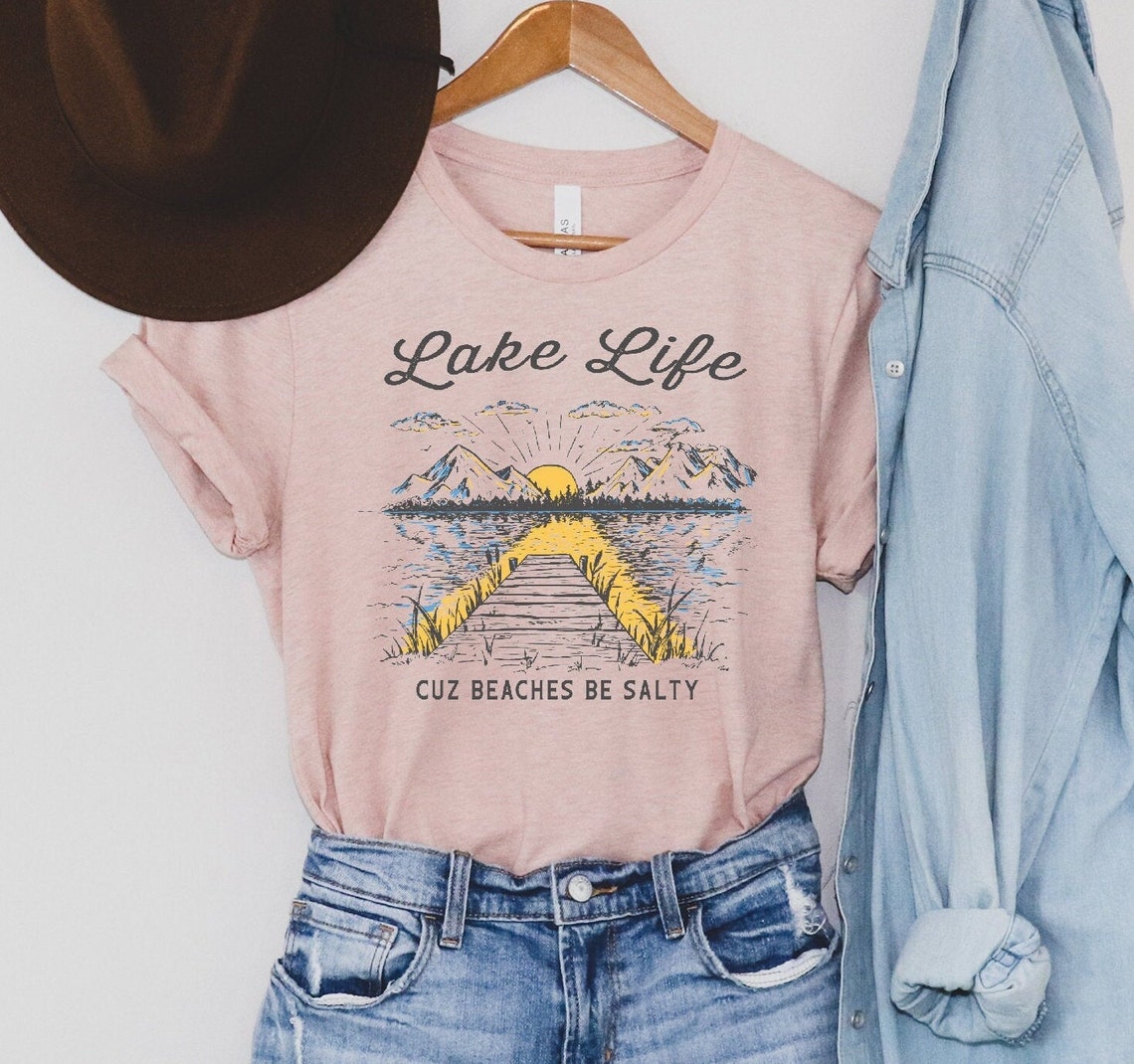 Women's Lake Life Shirt, Funny Lake Shirt for Her, Lake Lover Shirts ...